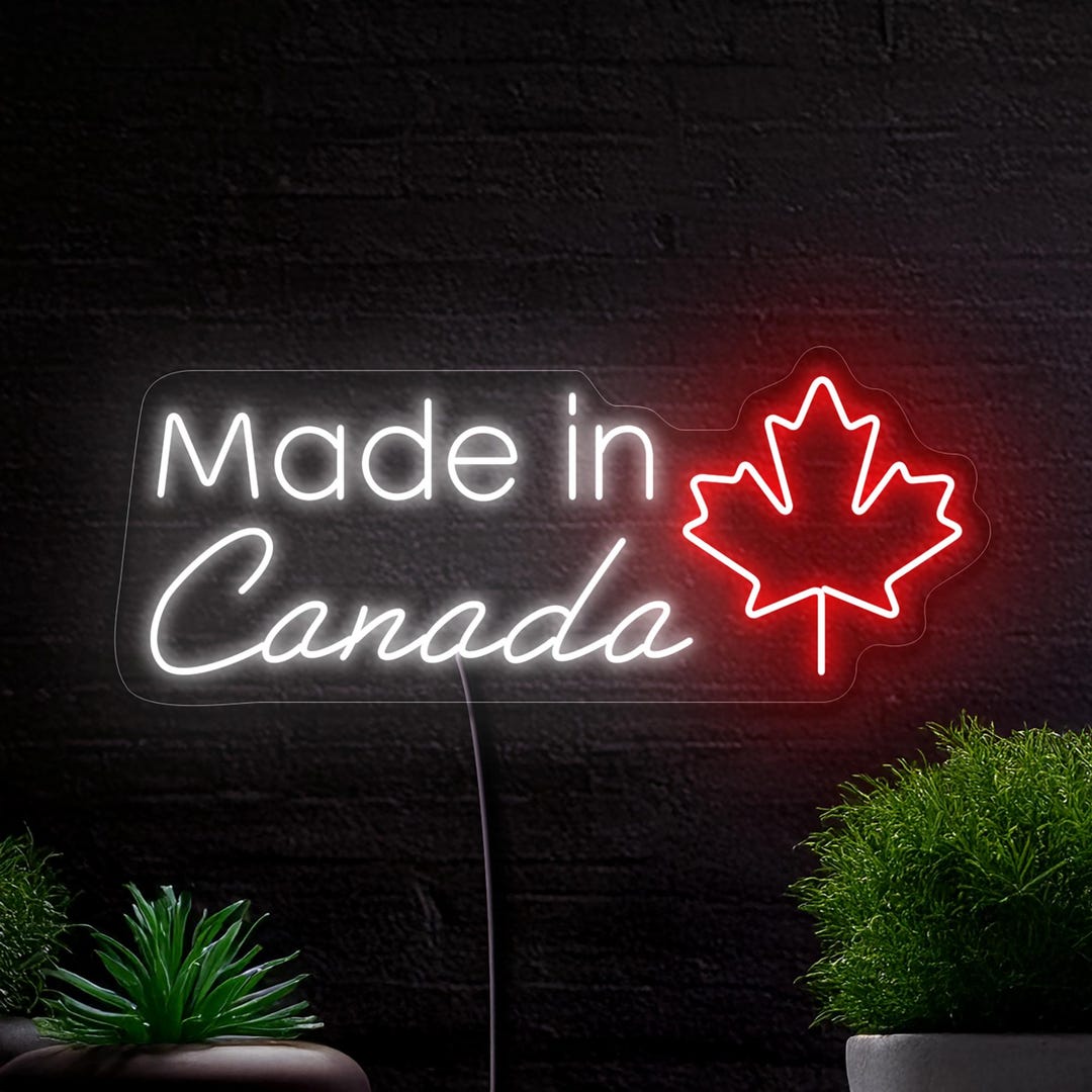 Made in Canada Neon Sign, Canada Neon Sign, Maple Leaf Neon Sign ...