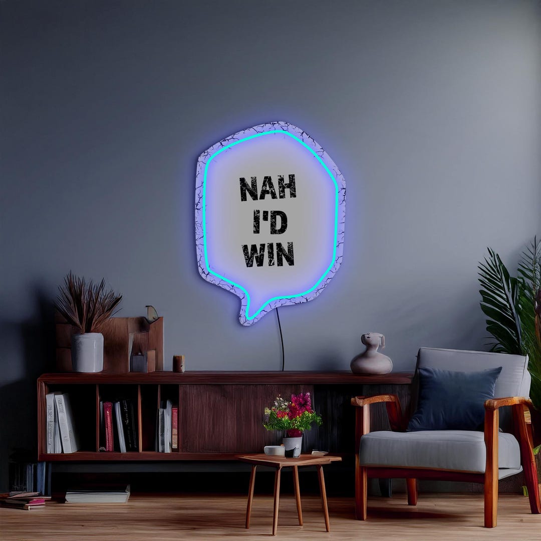 Nah I'd Win Neon Sign, Japanese Neon Sign, Anime Neon Sign, Comics ...