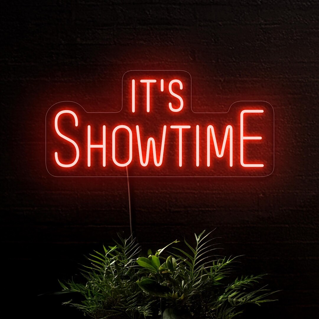 It's Showtime Neon Sign, Halloween Neon Sign, Spooky Neon Sign ...