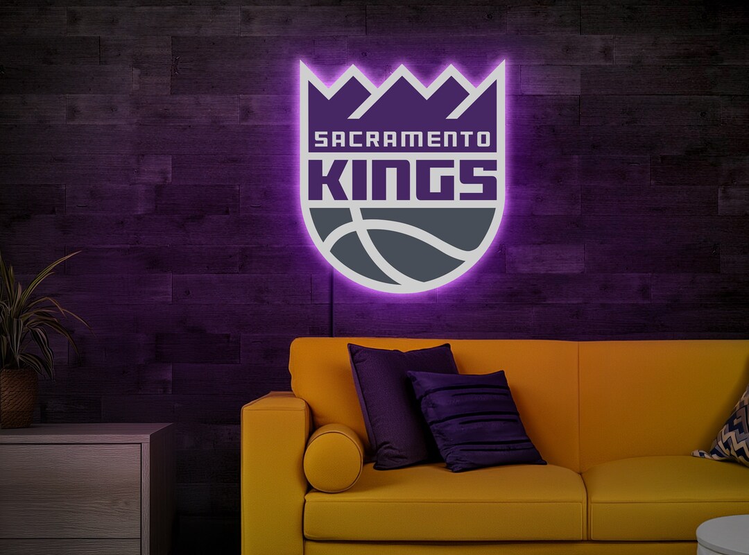 Sacramento Kings Neon Sign, Sacramento Kings Logo, Sacramento Kings ...