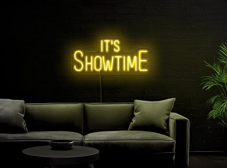 It's Showtime Neon Sign, Halloween Neon Sign, Spooky Neon Sign ...