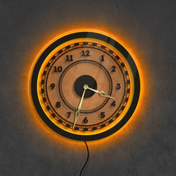 Clock With Lights - Etsy