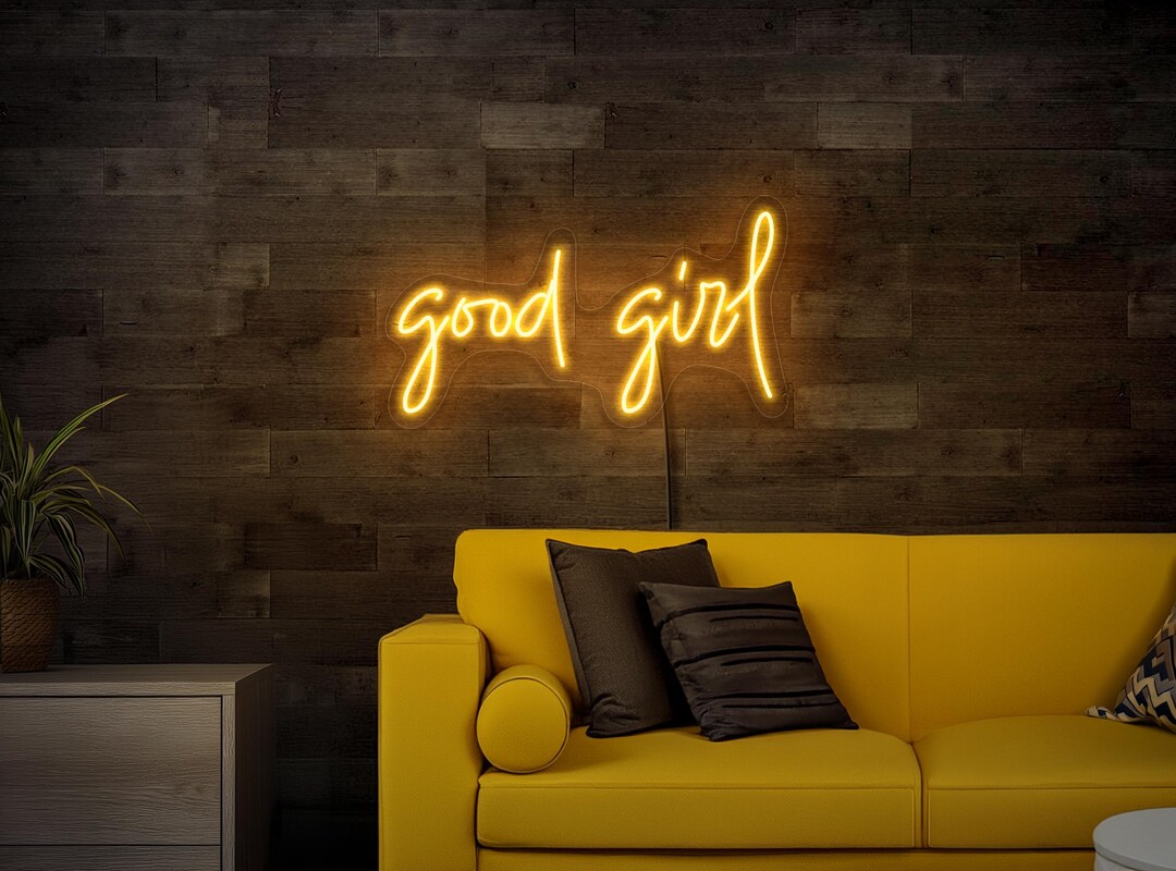 Good Girl Neon Sign, Girls Room Neon Sign, Girl Encouragement Sign ...