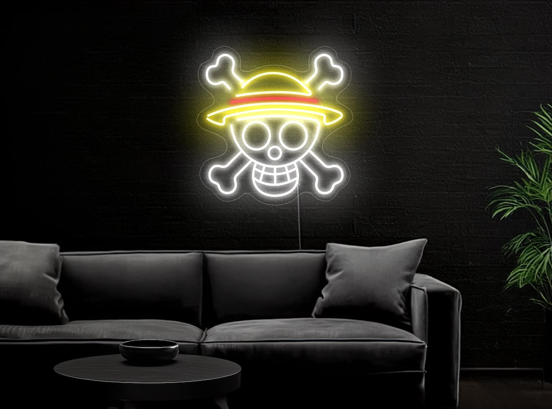 One Piece Led Sign, One Piece Neon Sign, One Piece Logo, Anime Neon ...