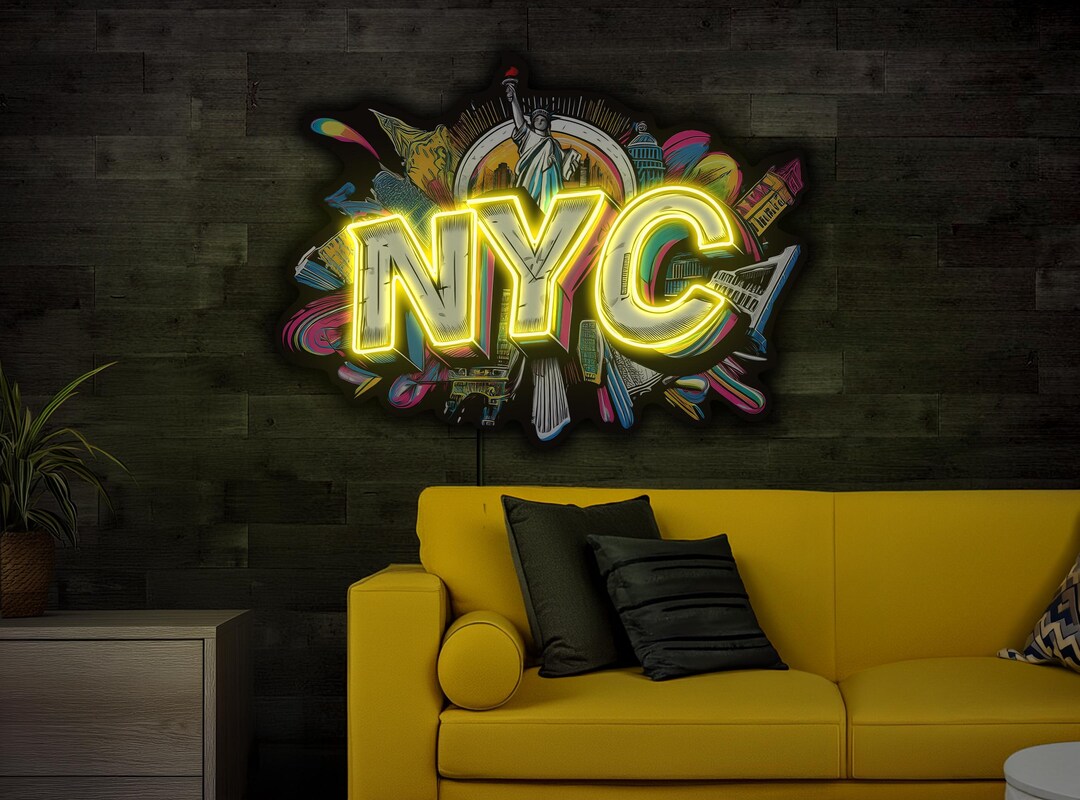 New York Neon Sign, Graffiti Neon Sign, NYC Neon Sign, New York Artwork ...