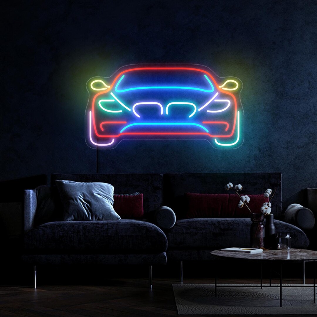 Car Neon Sign, Car Led Sign, Sport Car Sign, Car Light Sign, Car Lover ...