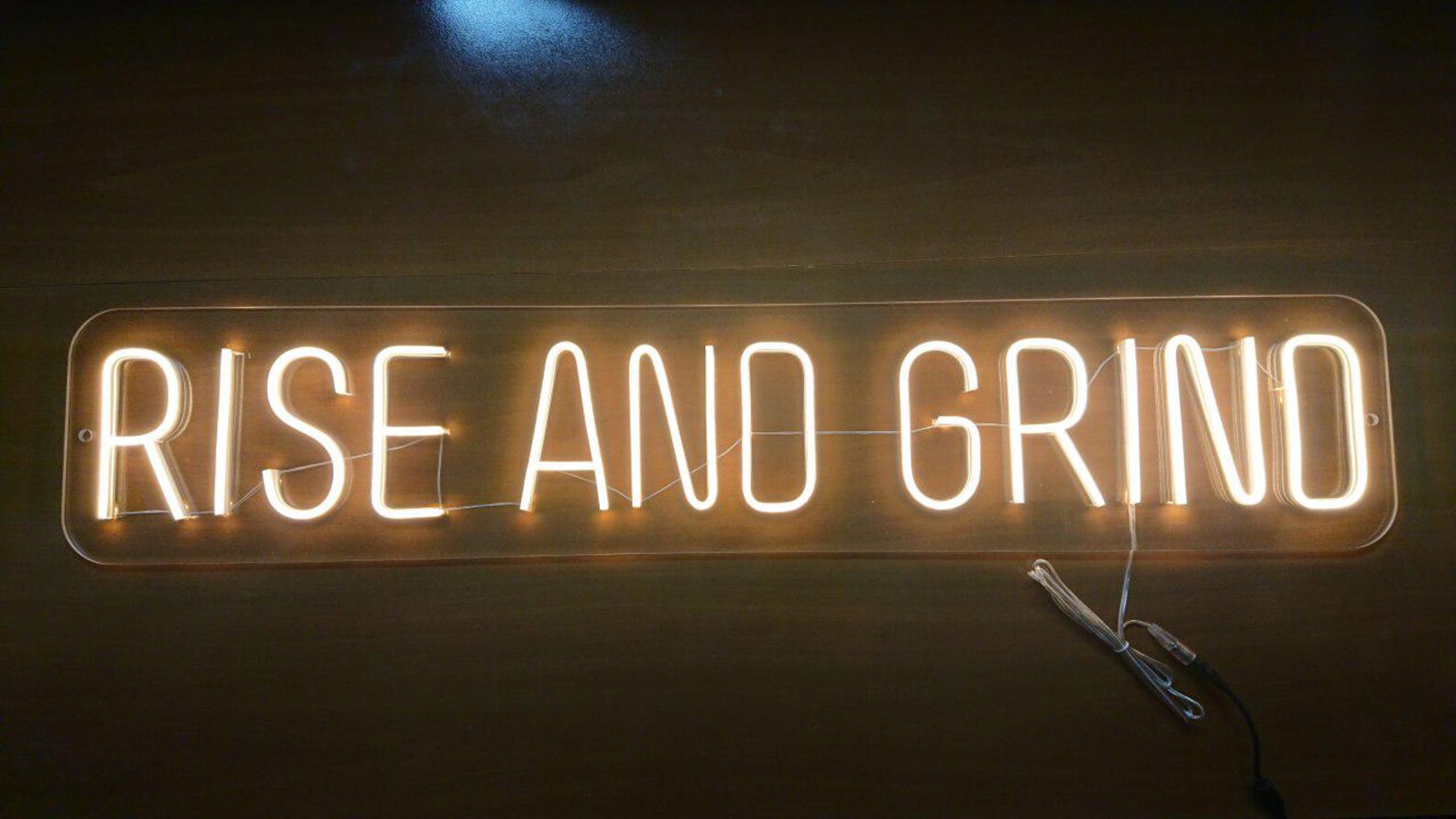 Rise and Grind Neon Sign, GYM Neon Sign, Rise and Grind Led Sign ...