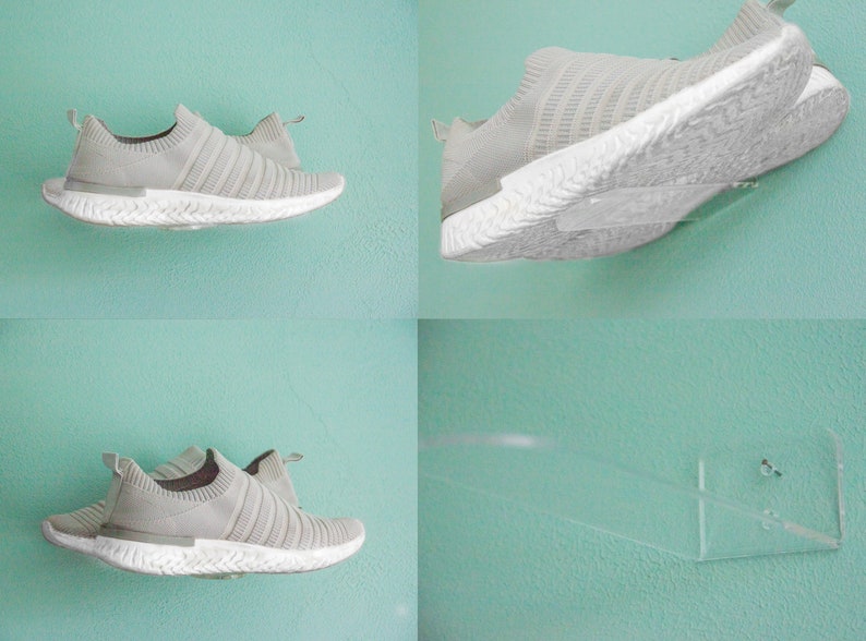 Floating Sneaker Displays Floating Sneaker Shelvesshoe Wall - Etsy