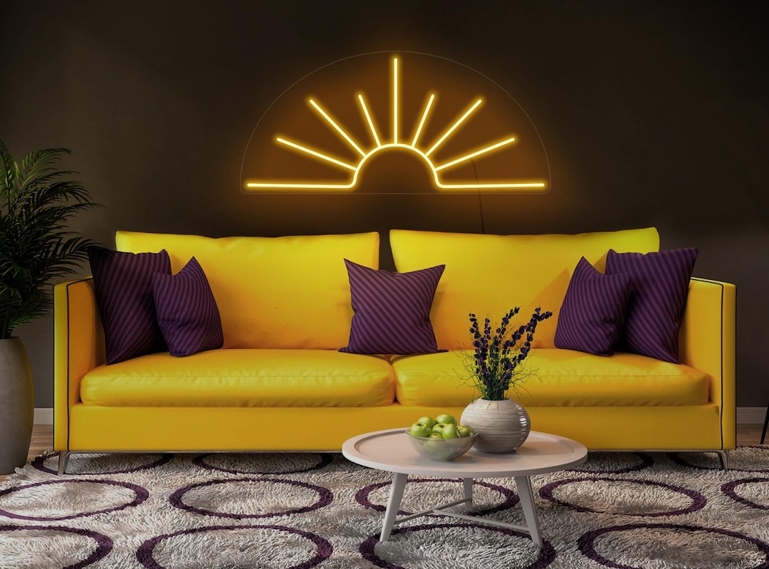Sun Neon Sign, Sun Led Sign, Sunset Neon Sign, Sunshine Led Sign ...