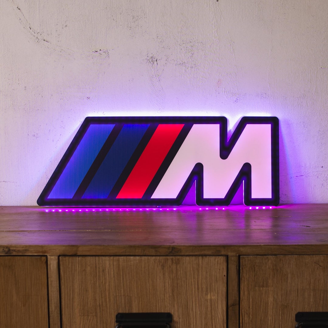 M Logo Neon Sign, Car Logo Neon Sign, M Logo Led Sign, M Logo Gift ...