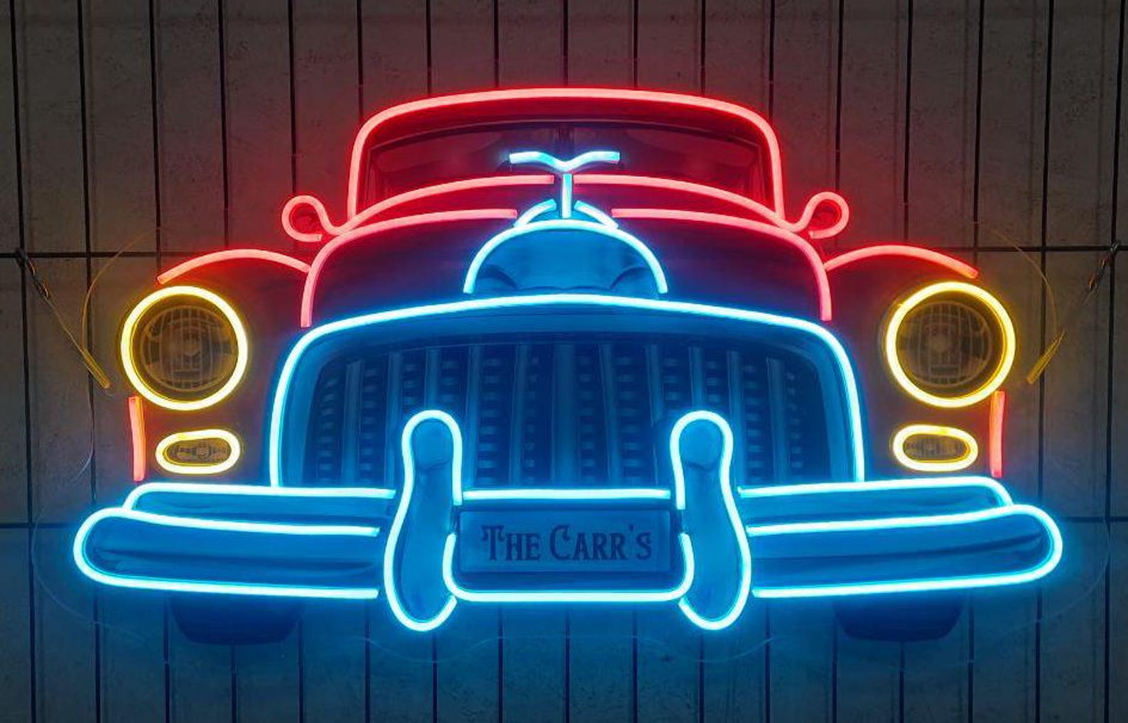 Retro Car Neon Sign, Car Neon Sign, Vintage Car Led Sign, Car Lover ...