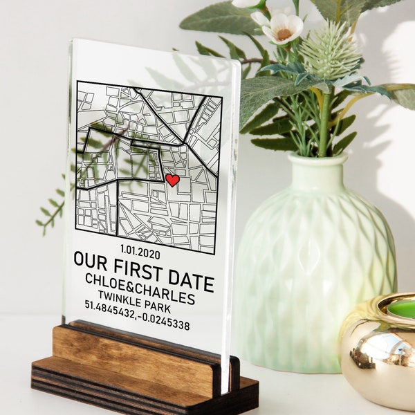 First Date Plaque - Etsy