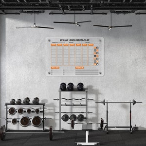 Gym Schedule, Acrylic Fitness Planner, Daily Tracker, Weekly Tracker ...