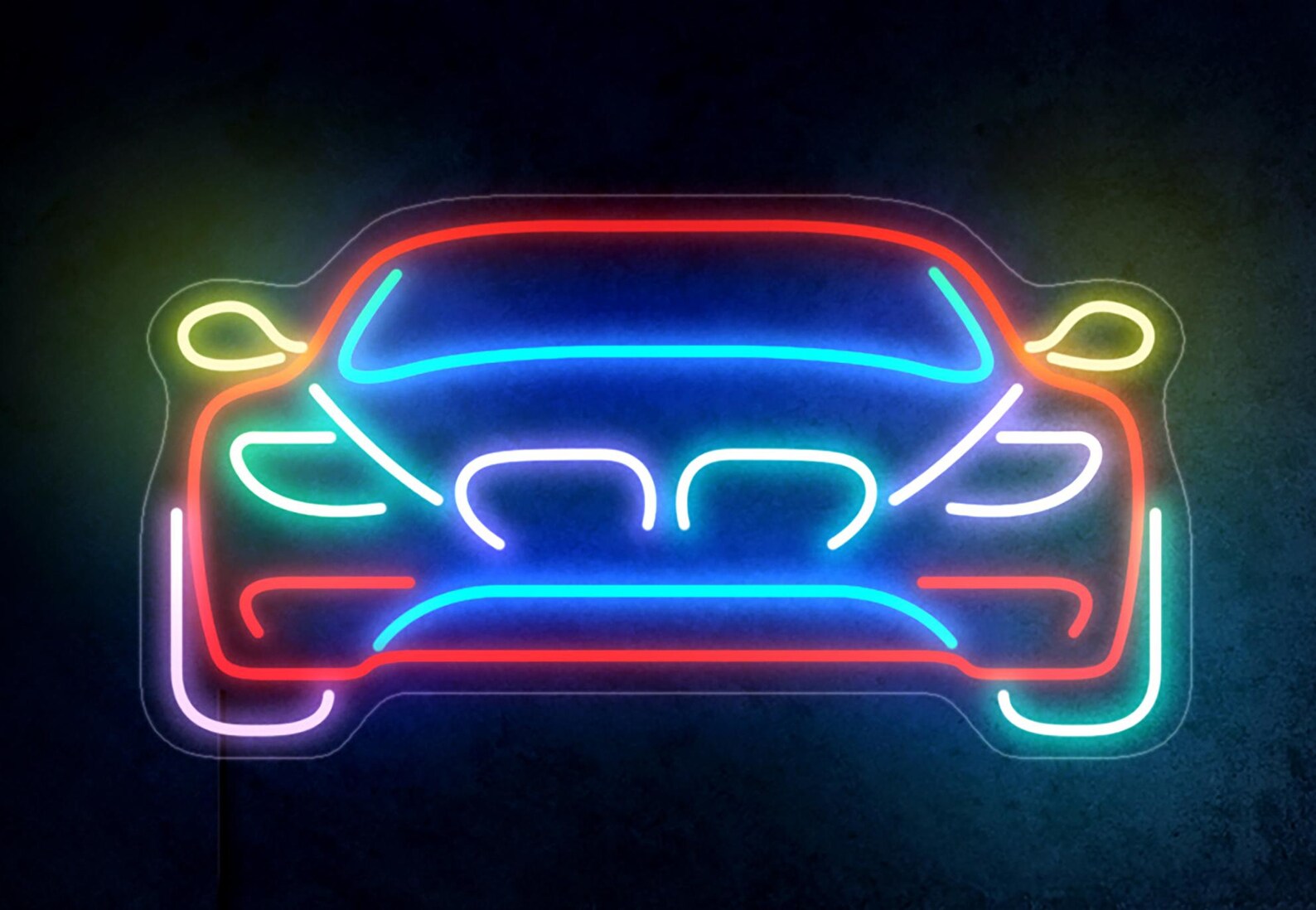 Car Neon Sign, Car Led Sign, Sport Car Sign, Car Light Sign, Car Lover ...