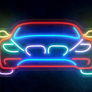 Car Neon Sign, Car Led Sign, Sport Car Sign, Car Light Sign, Car Lover ...