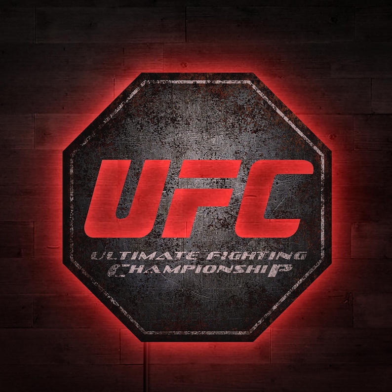 UFC Neon Sign, UFC Led Sign, Ufc Logo, Fighting Neon Sign, Boxing Neon ...