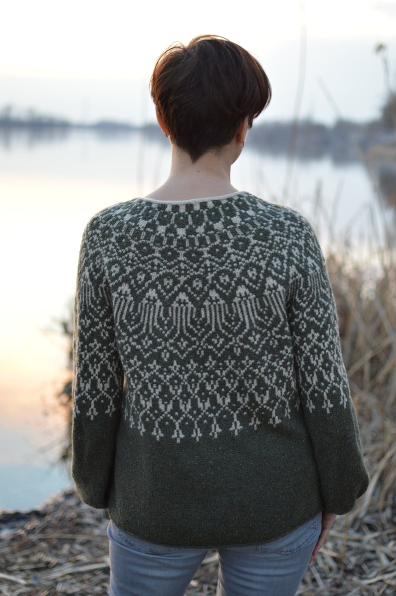 PDF Sweater Pattern Nordic Fair Isle Sweater Wool Diy Sweater Icelandic ...