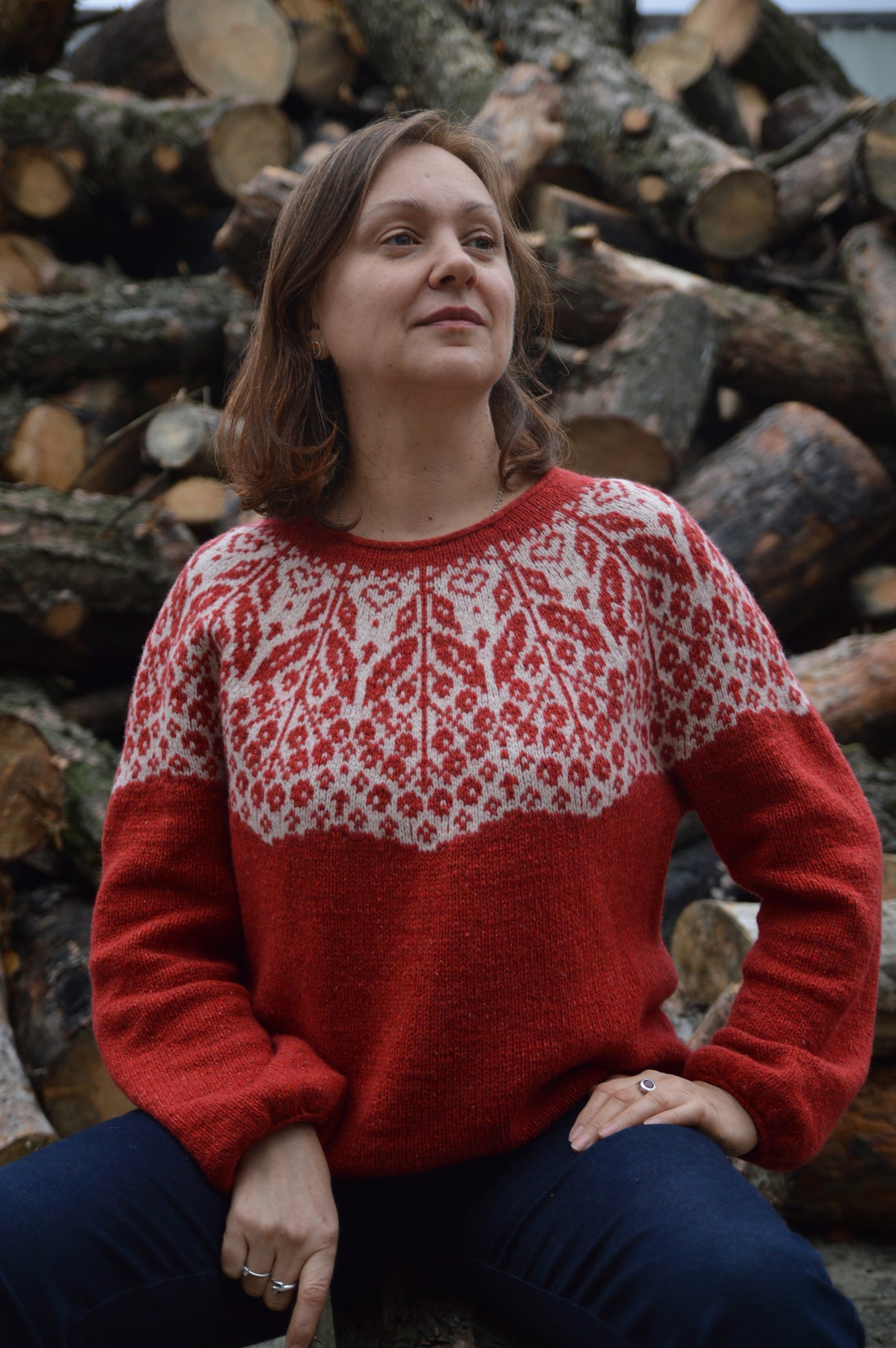 PDF Sweater Pattern Nordic Fair Isle Sweater Wool Diy Sweater Icelandic ...