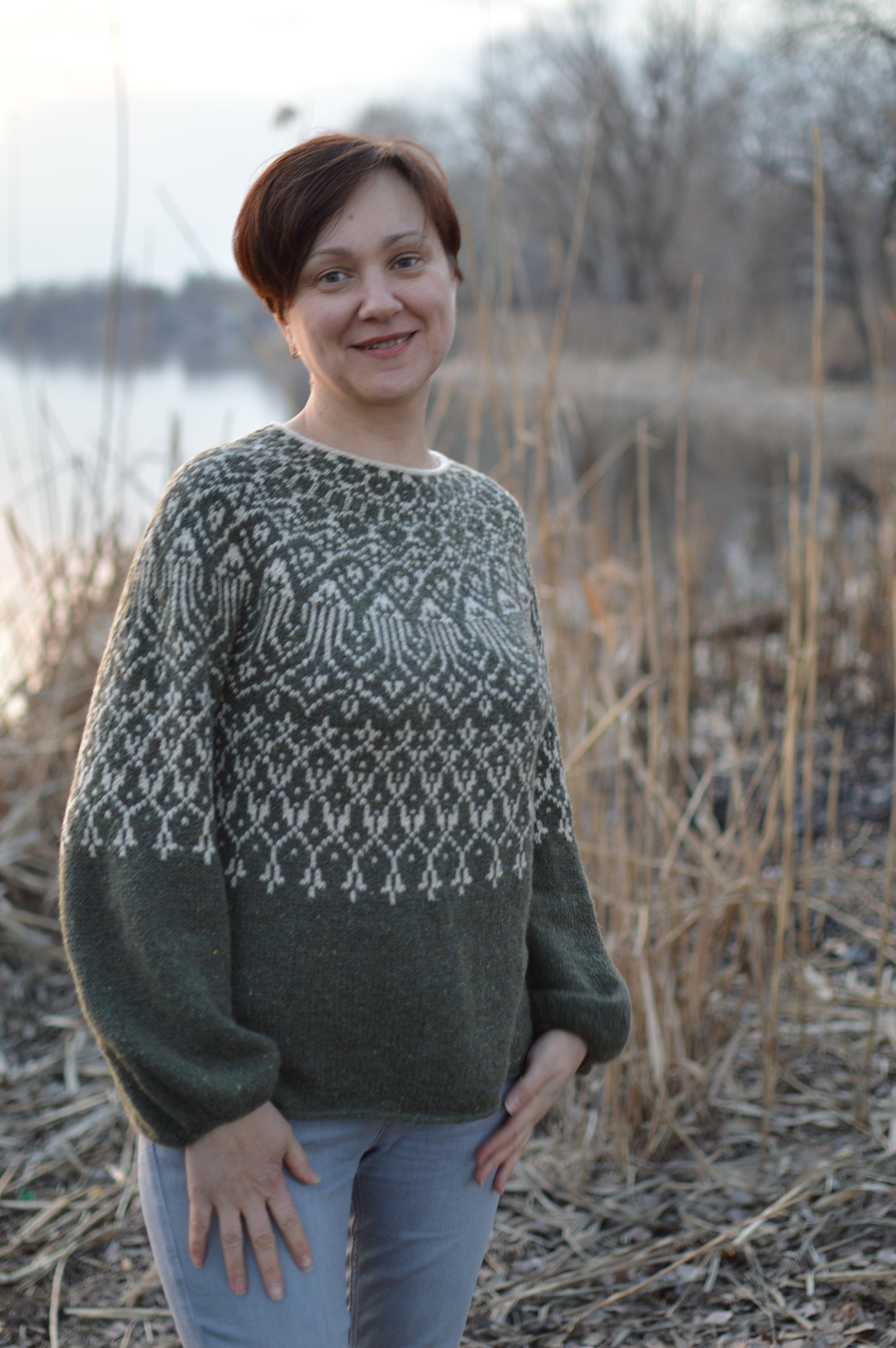 PDF Sweater Pattern Nordic Fair Isle Sweater Wool Diy Sweater Icelandic ...