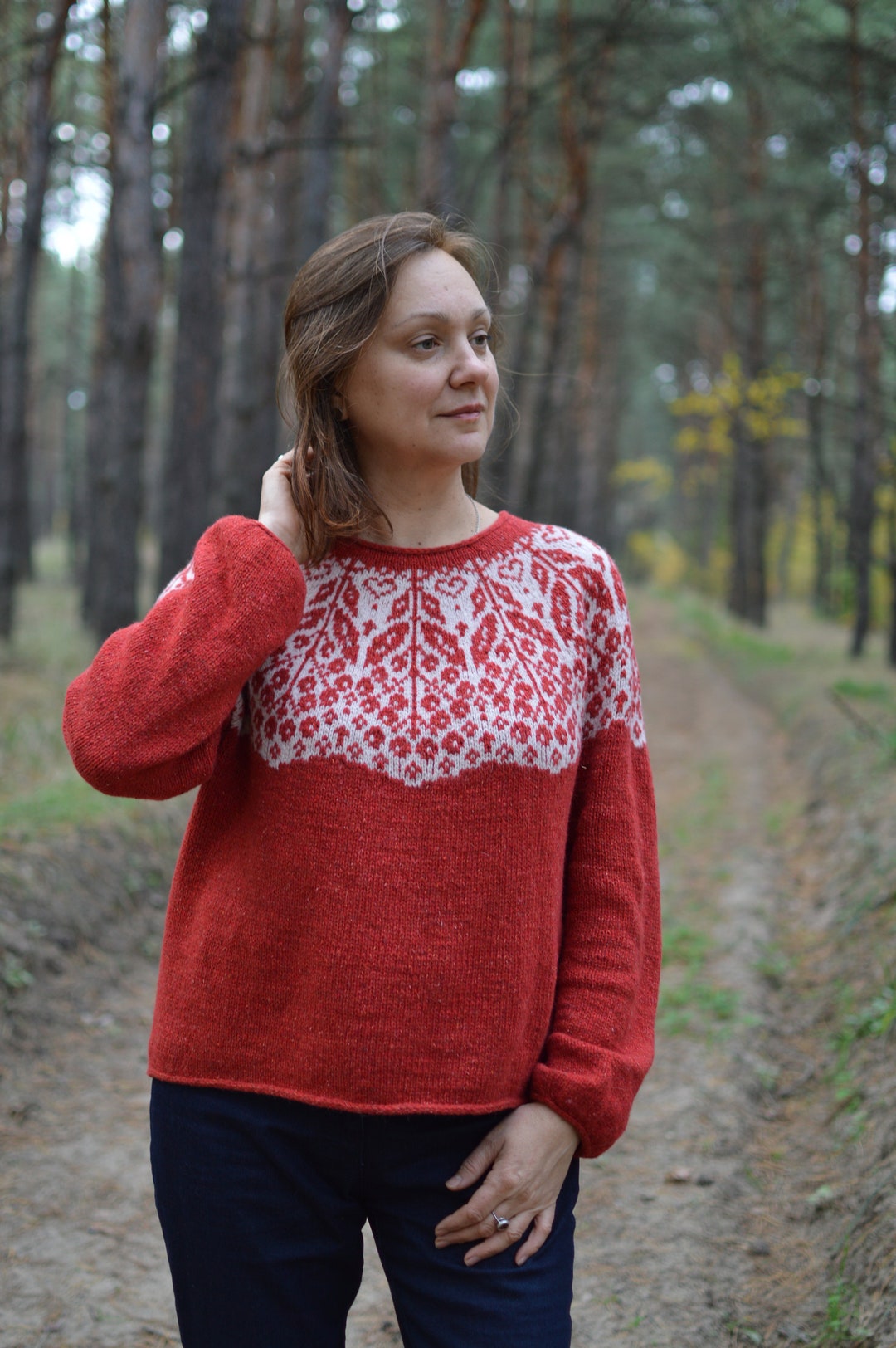 PDF Sweater Pattern Nordic Fair Isle Sweater Wool Diy Sweater Icelandic ...