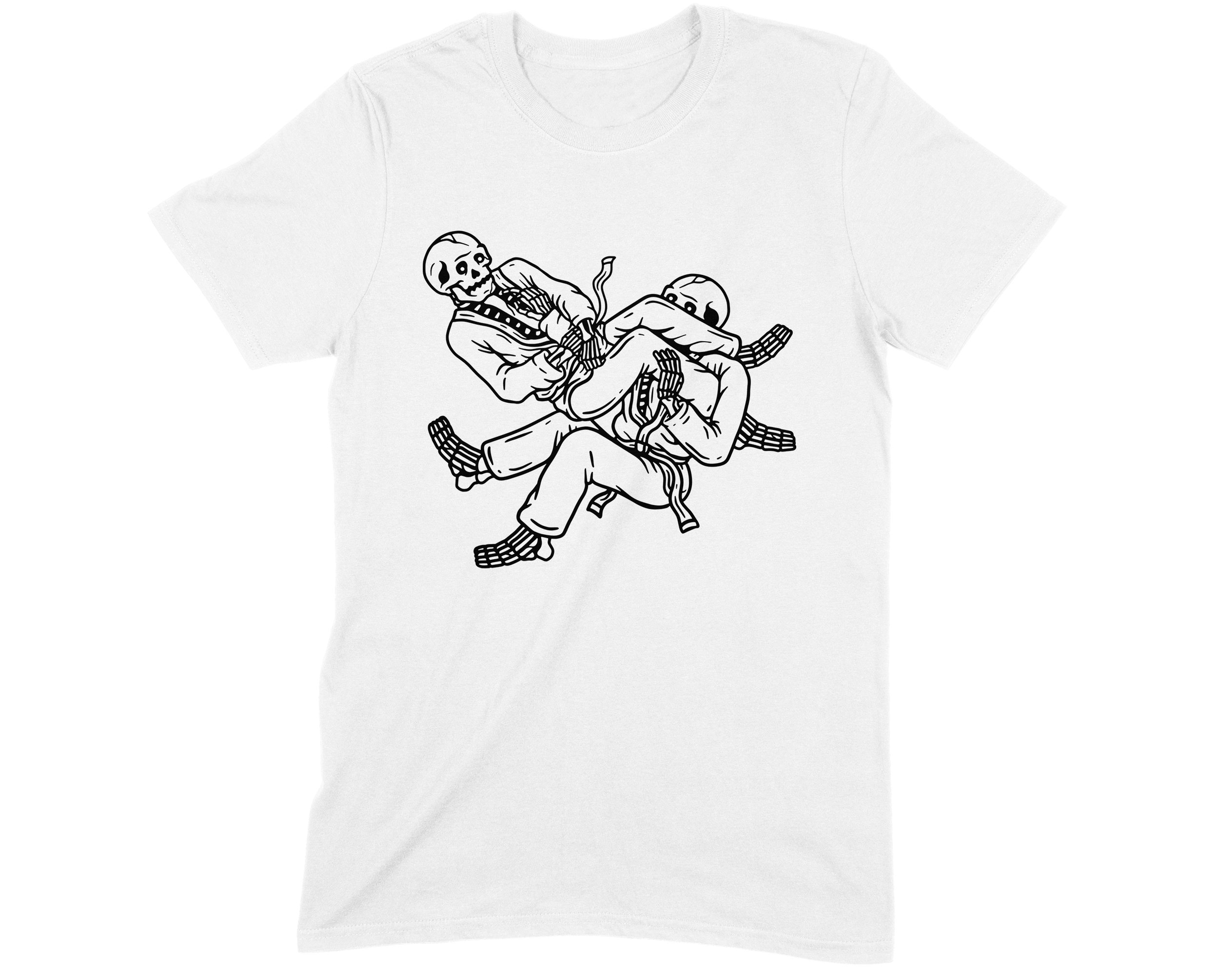 Brazilian Jiu Jitsu Skeleton Arm Bar Design, MMA BJJ Essential T-shirt ...