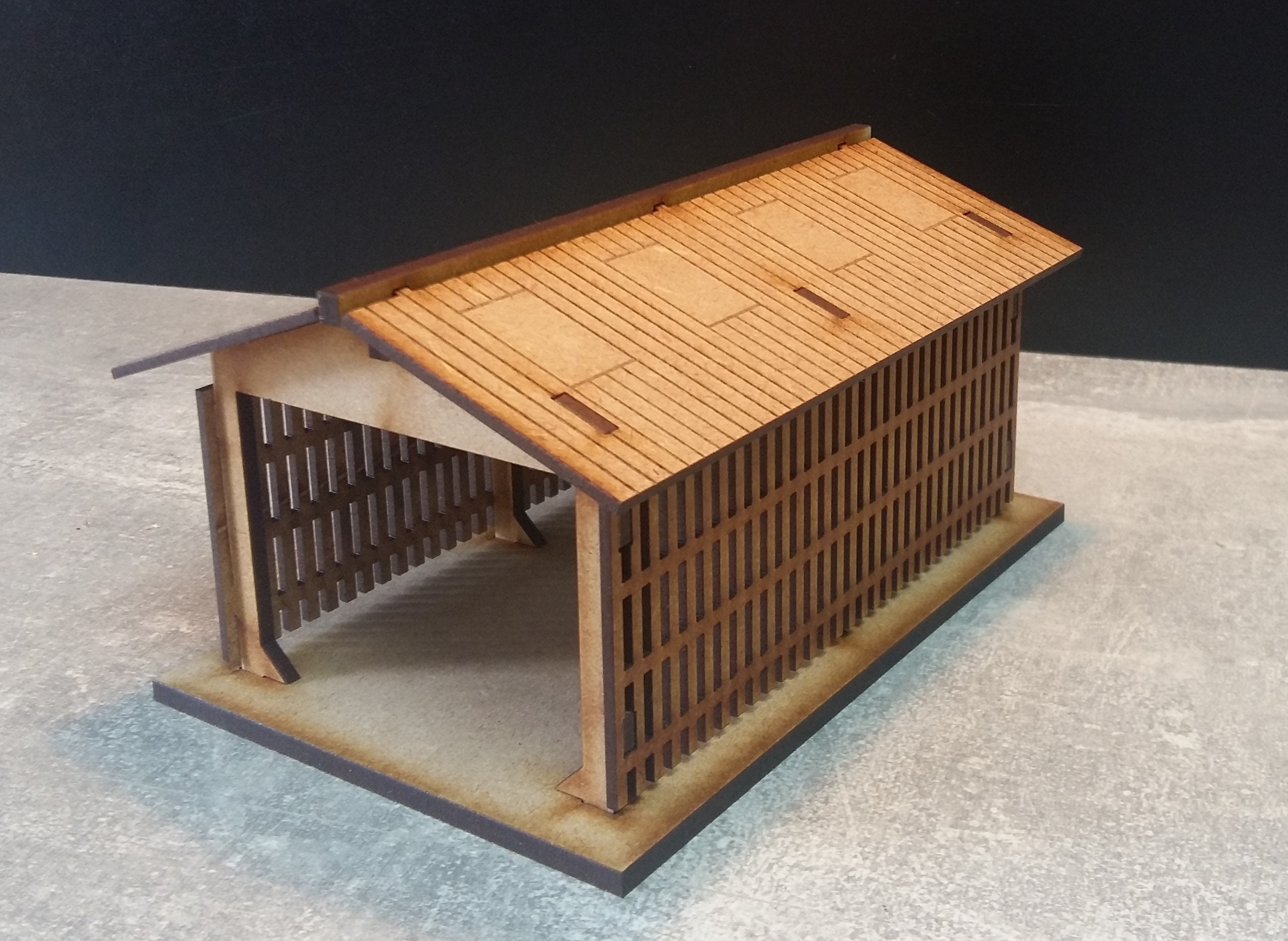 OO HO Gauge Model Railway: Slat Sided Equipment / Farm Shed Kit - Etsy