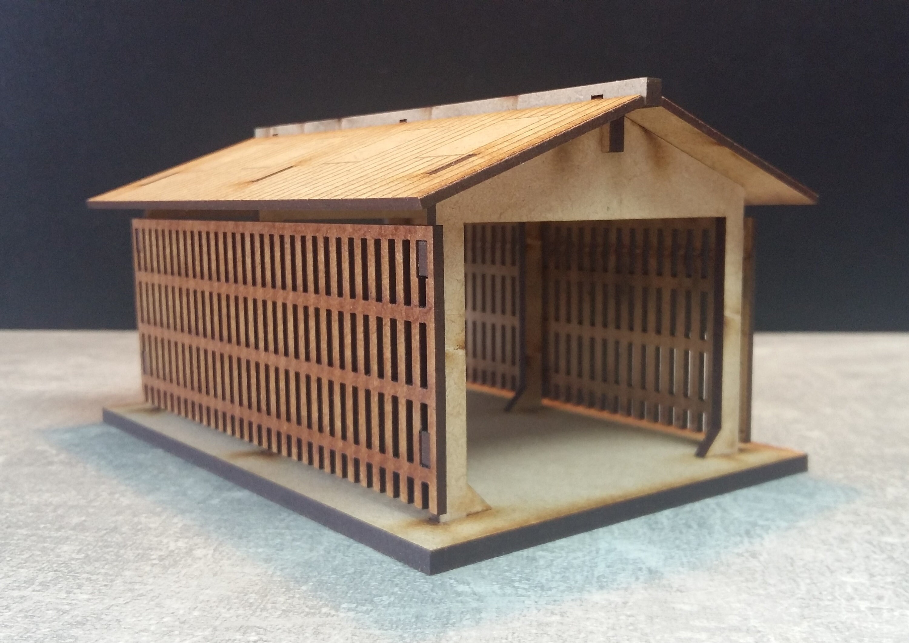 OO HO Gauge Model Railway: Slat Sided Equipment / Farm Shed Kit - Etsy