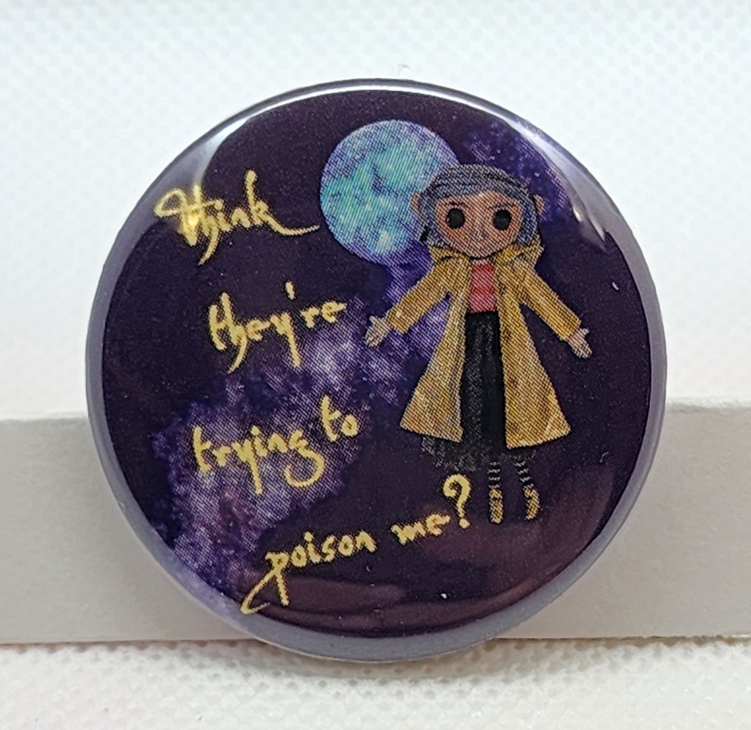 Coraline Button Coraline Doll Button Pinback Button Pin Animation Henry ...