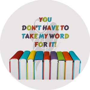 Book Button - Rainbow Reading - You Don't Have to Take My Word for It ...