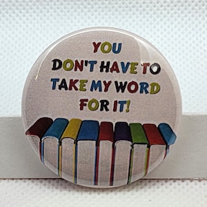 Book Button - Rainbow Reading - You Don't Have to Take My Word for It ...