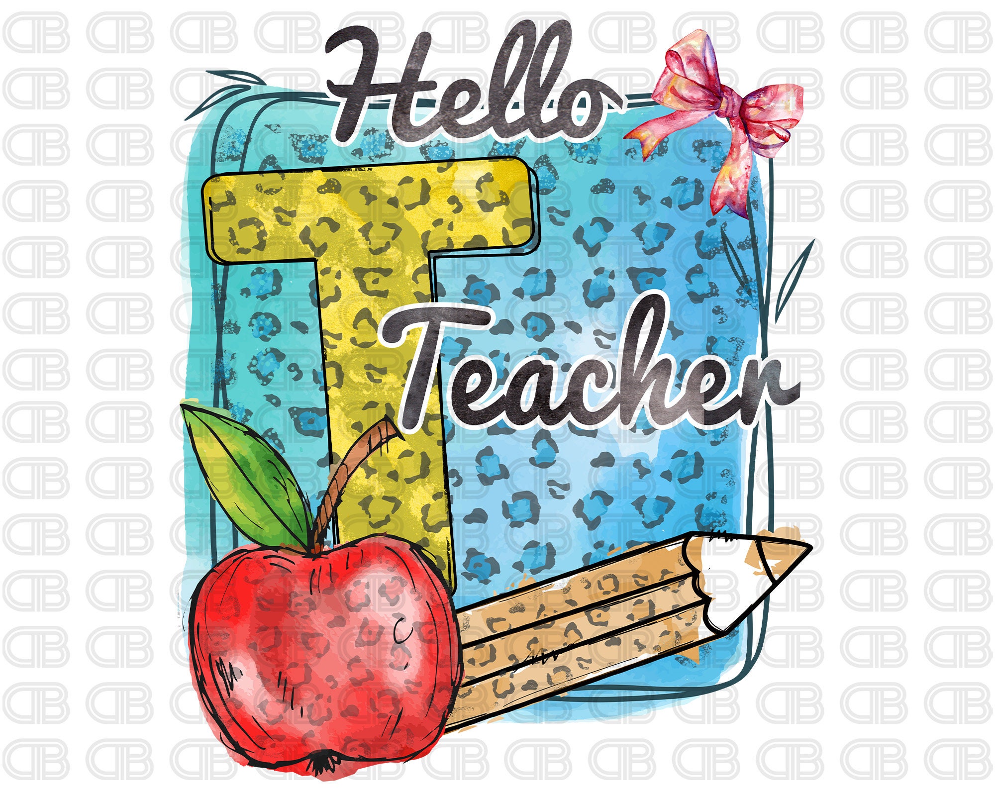 Hello Teacher PNG Pre Teacher png Back To School png First | Etsy