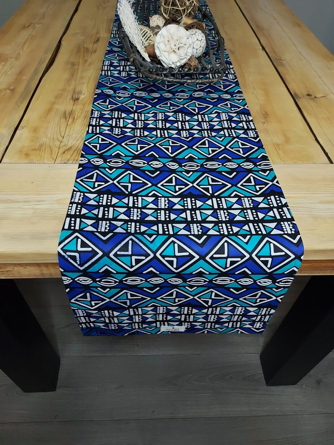 Handmade Table Runner 160x35cm African Print mudcloth Bogolan Inspired ...
