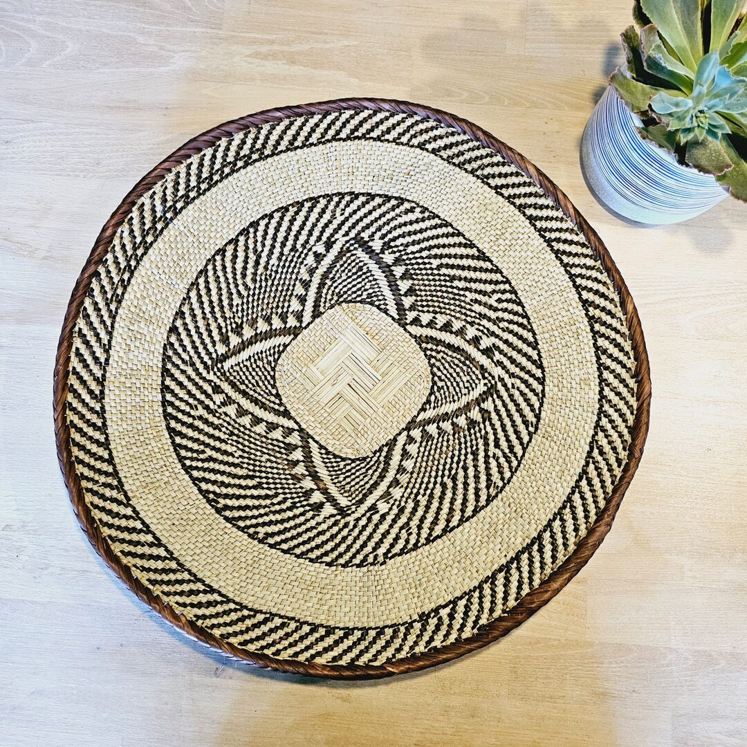 Large 45cm Handmade African Wall Baskets Zimbabwe Baskets Boho Wall ...