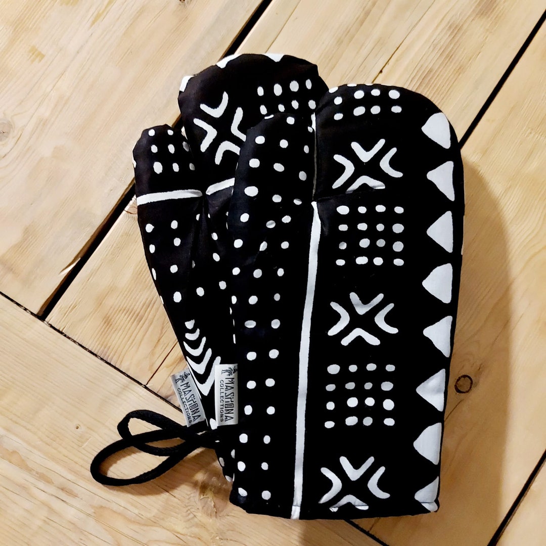 Handmade mudcloth Bogolan Print Inspired African Print Oven Glove - Etsy