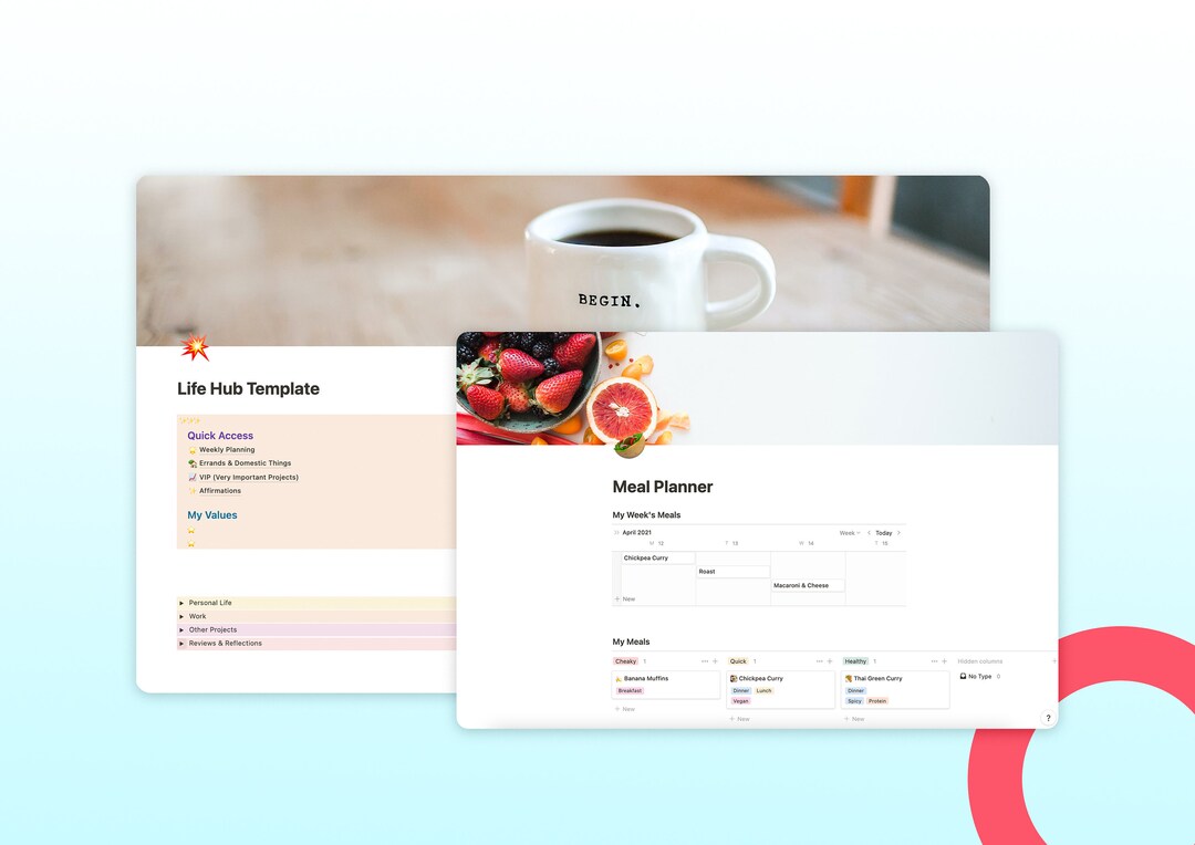 The Ultimate Life Organizer Notion Template - Etsy