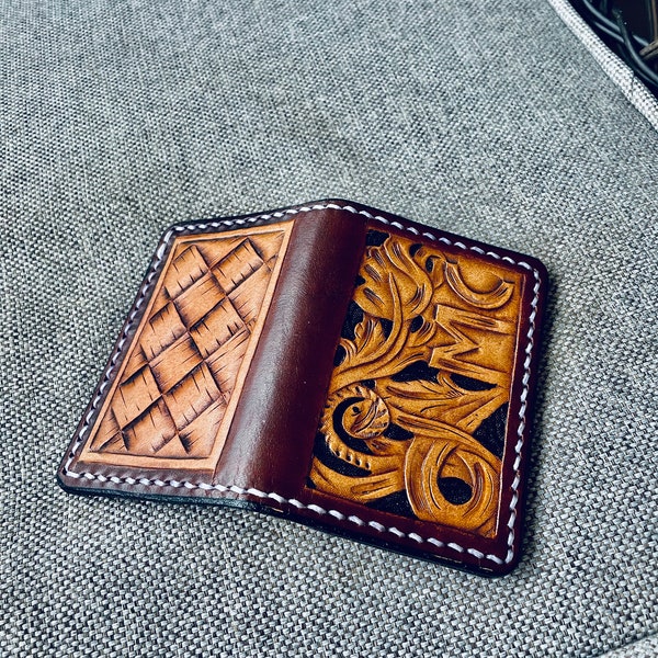 Hand Tooled Wallet - Etsy