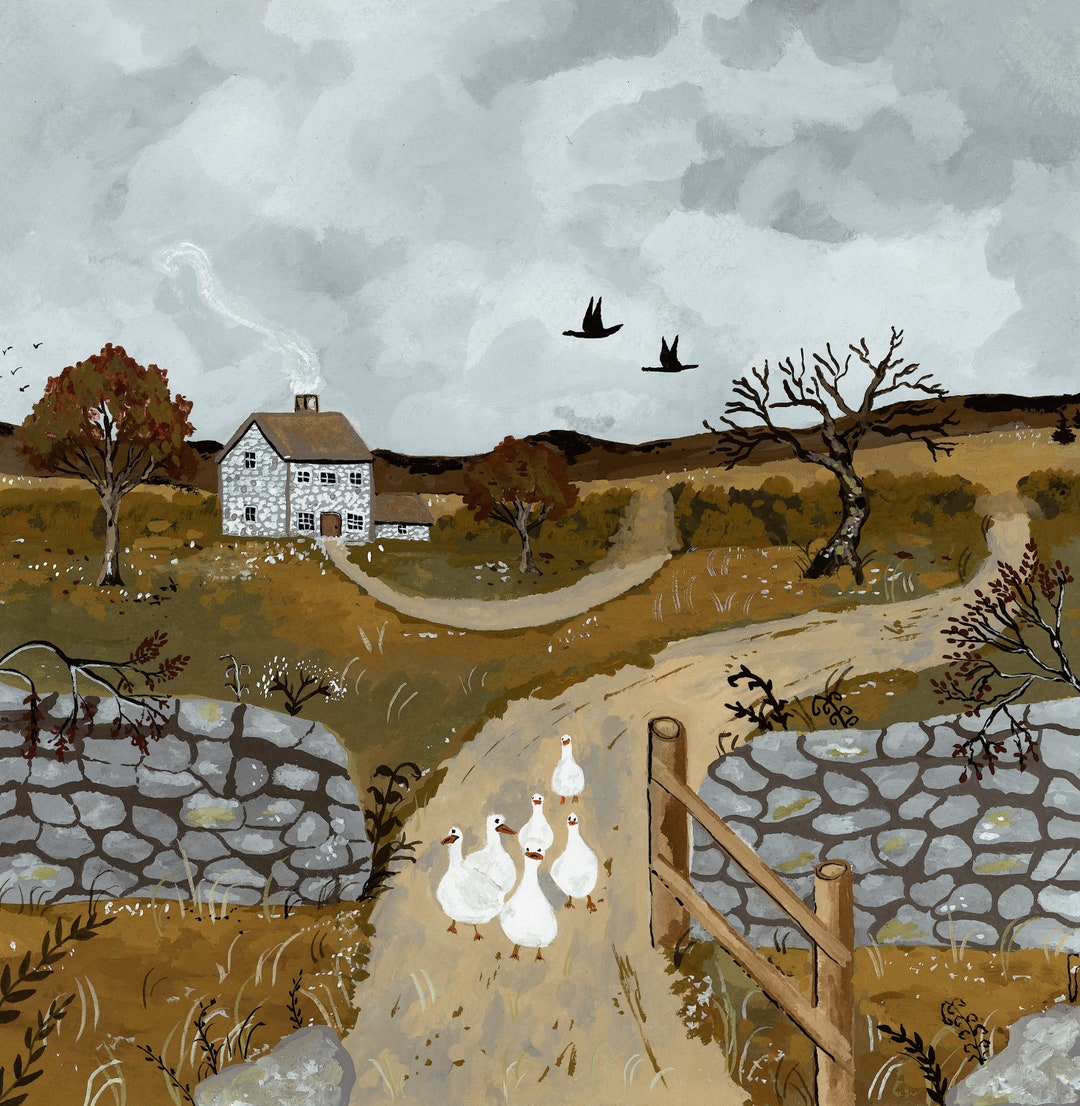 8x8 Print of Original Artwork *goose on the Loose* - Etsy