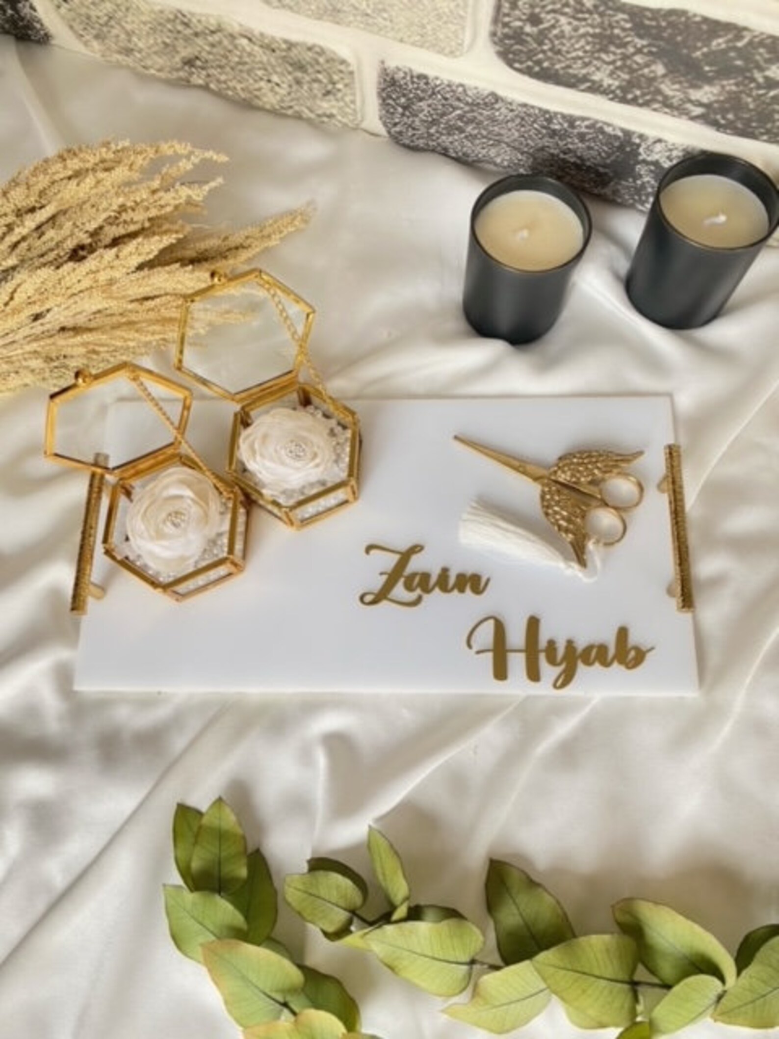 Personalized Nikkah Ring Plate Nikkah Ring Tray Nikkah Ring - Etsy