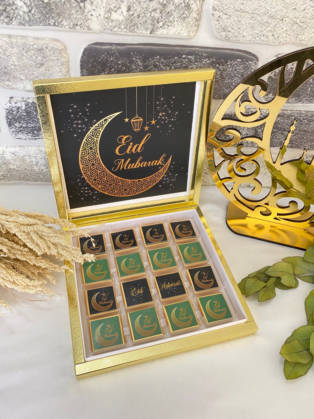Eid Mubarak Chocolate Box, Wedding Chocolate Gift, Baby Shower ...