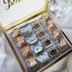 Baby Shower Party Favor Boxprince Crown Tagchocolate Box - Etsy