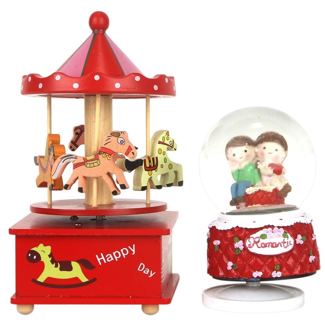 Nostalgic Carousel Wooden Music Box Music Box Baby Shower - Etsy