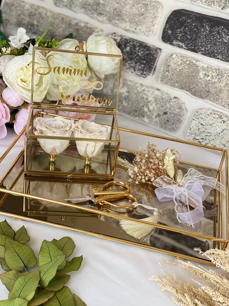 Personalized Engagement Tray Set Engagement Ring Wedding - Etsy