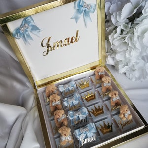 Baby Shower Party Favor Boxprince Crown Tagchocolate Box - Etsy