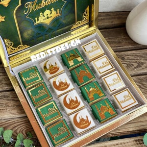 Special Design With Eid Mubarak Chocolate, İslamic Favor Chocolate ...