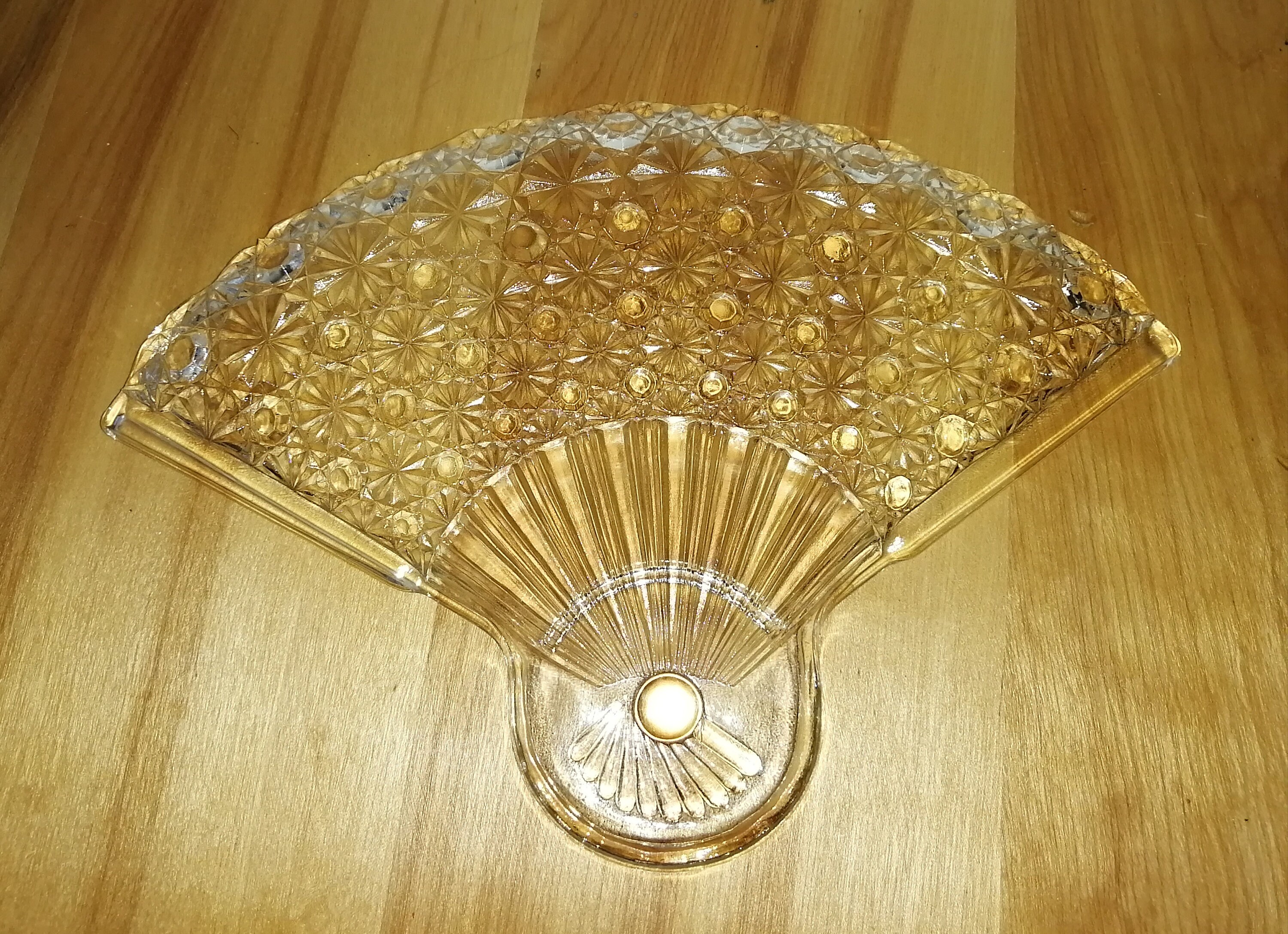 Anchor Hocking Fan Clear Daisy and Button Fan Snack Luncheon Plate - Etsy