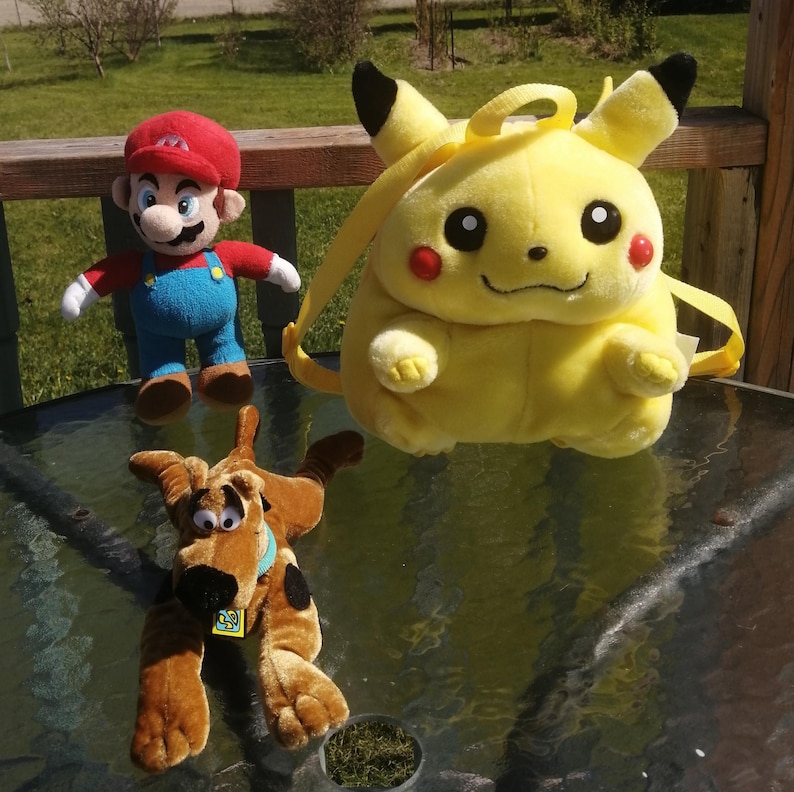 Scooby Doo, Mario Bros and Pikachu Plush Toys - Etsy