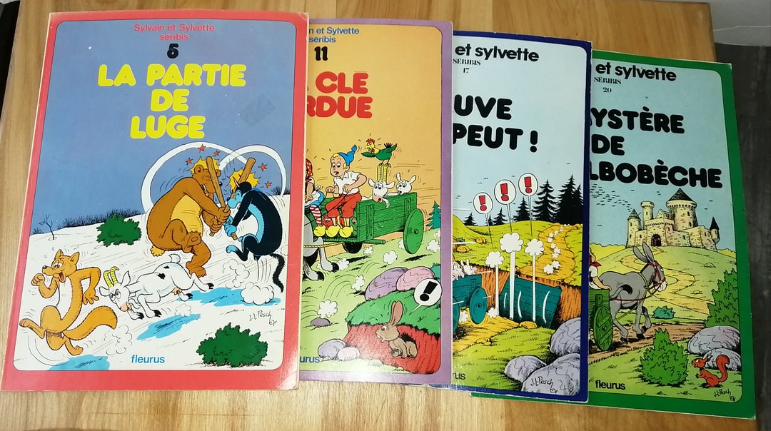 Comic Strip Sylvain and Sylvette - Séribis - Fleurus - Etsy