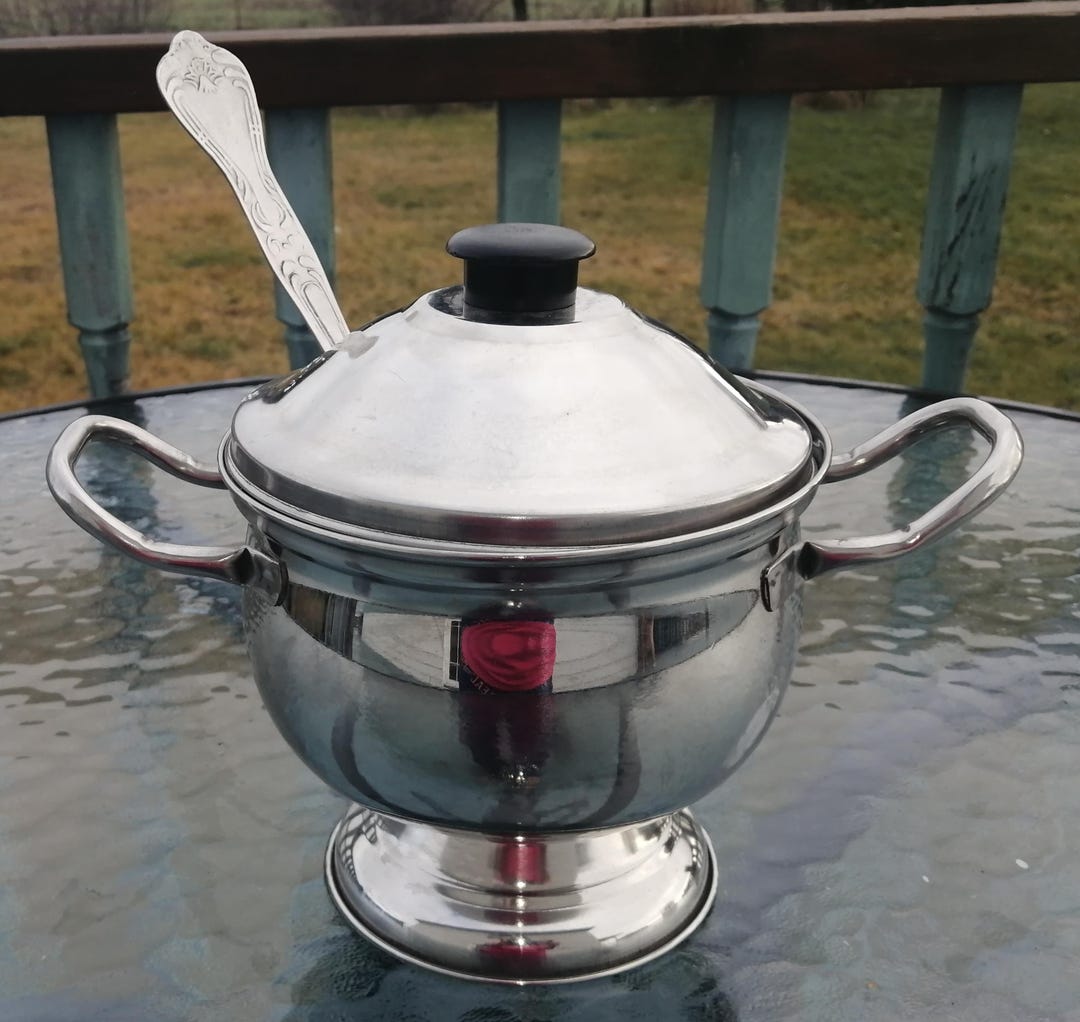SMALL Soup Tureen or Serving Bowl With Serving Spoon and Lid in ...