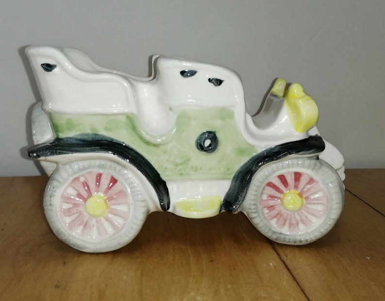 Old Car Ceramic Planter - Hand Paint - Japan - Etsy