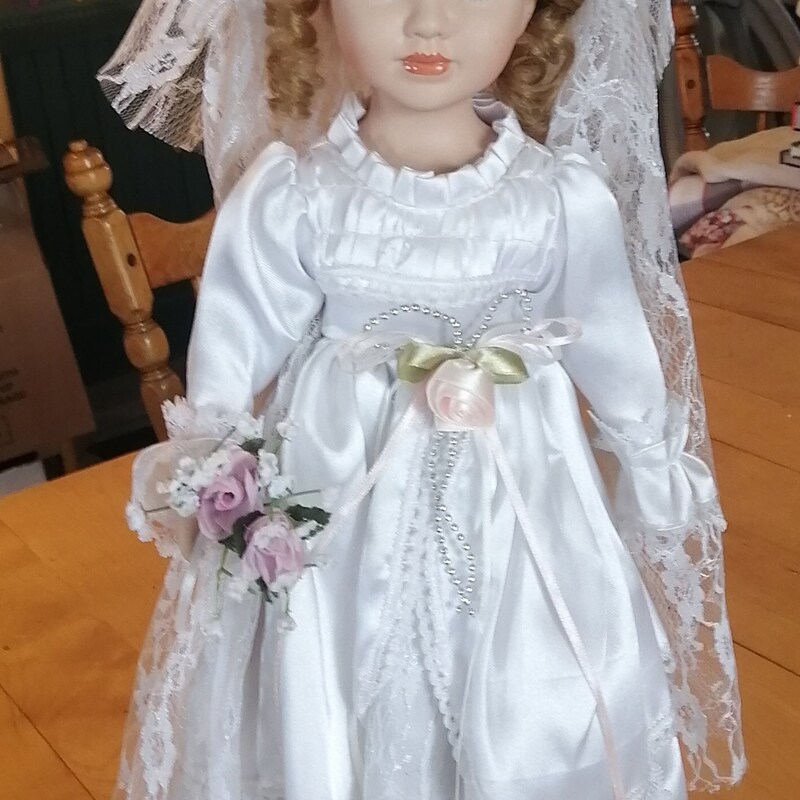 Porcelain Bride Doll - Etsy